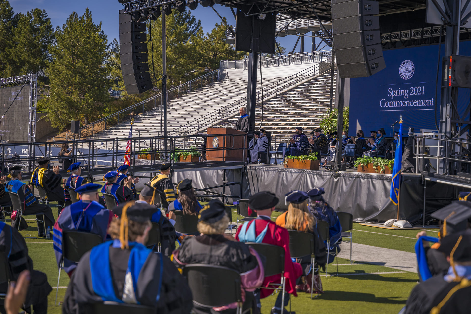 Commencement history made in Mackay Stadium | University of Nevada, Reno